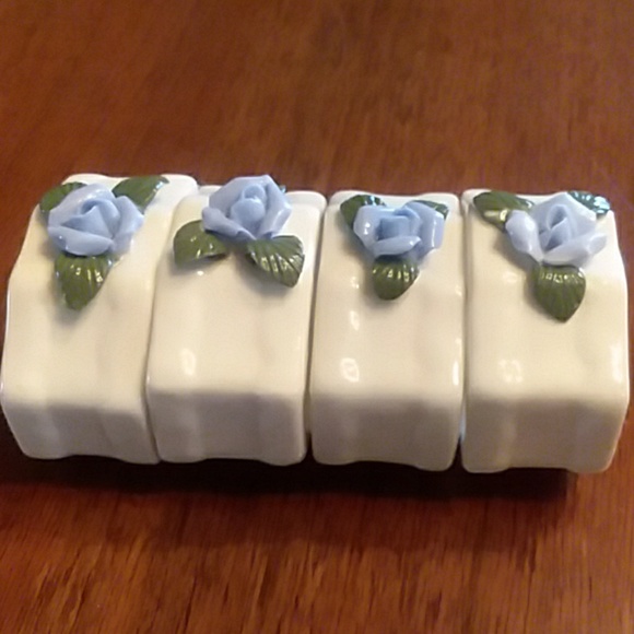 Porcelain | Accents | Genuine Porcelain Napkin Rings Set | Poshmark